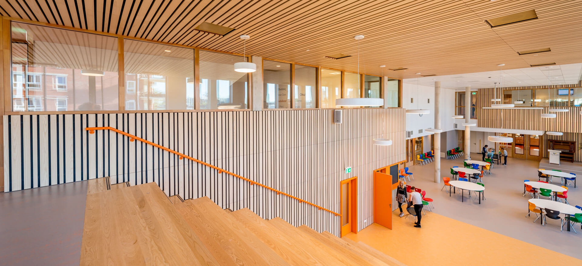 Linear Veneered Wood Walls from Hunter Douglas